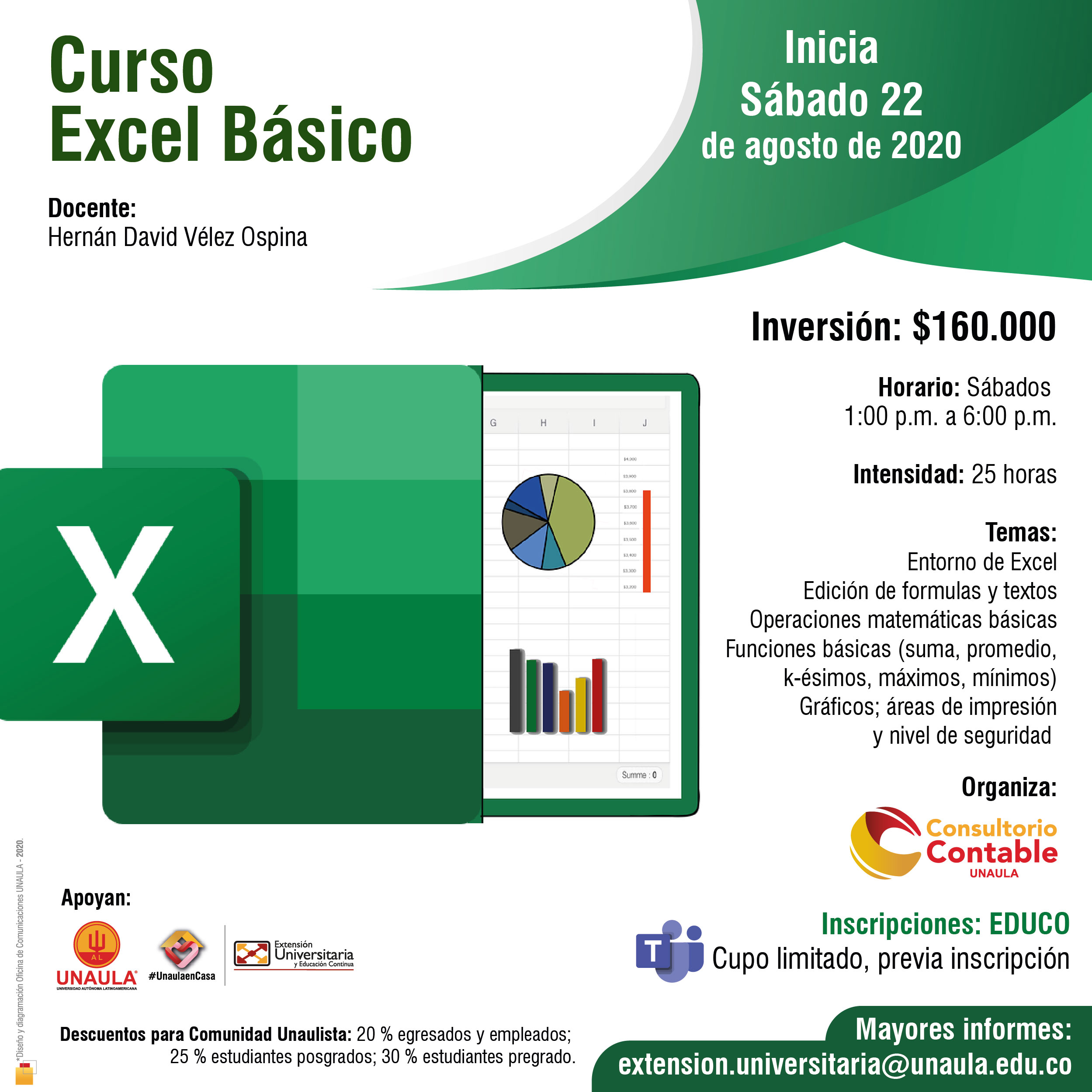 Curso de excel básico | Unaula